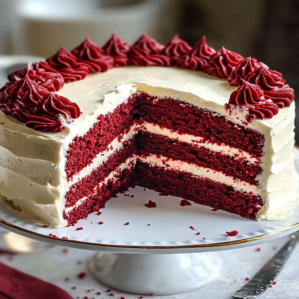 Red Velvet Cake with Cream Cheese Frosting