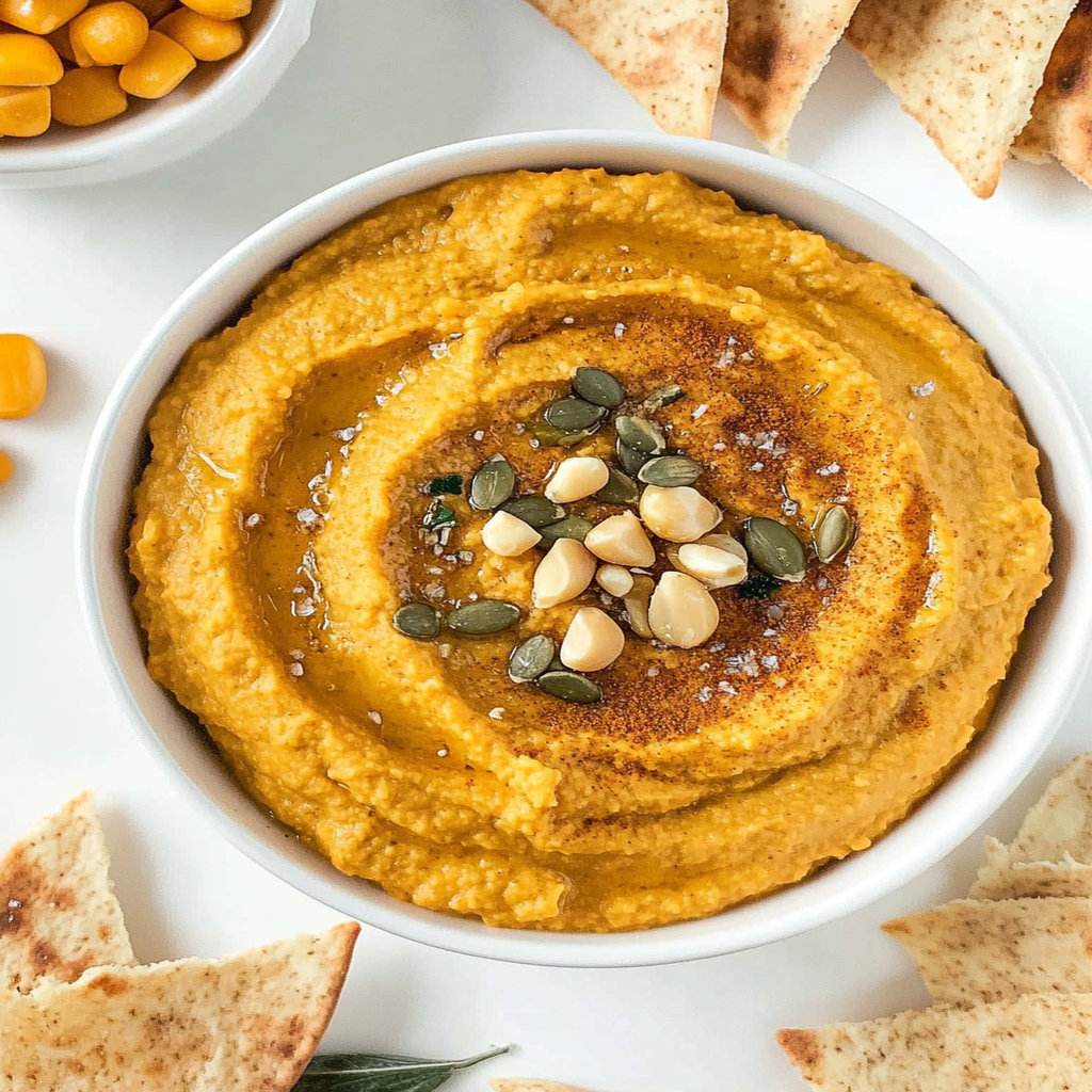 Thanksgiving Recipe Spiced Pumpkin Hummus