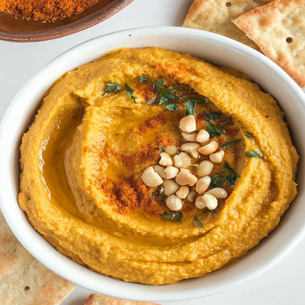 Thanksgiving Recipe Spiced Pumpkin Hummus