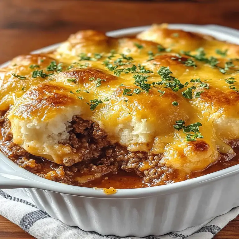 Cheddar Bay Ground Beef Cobbler