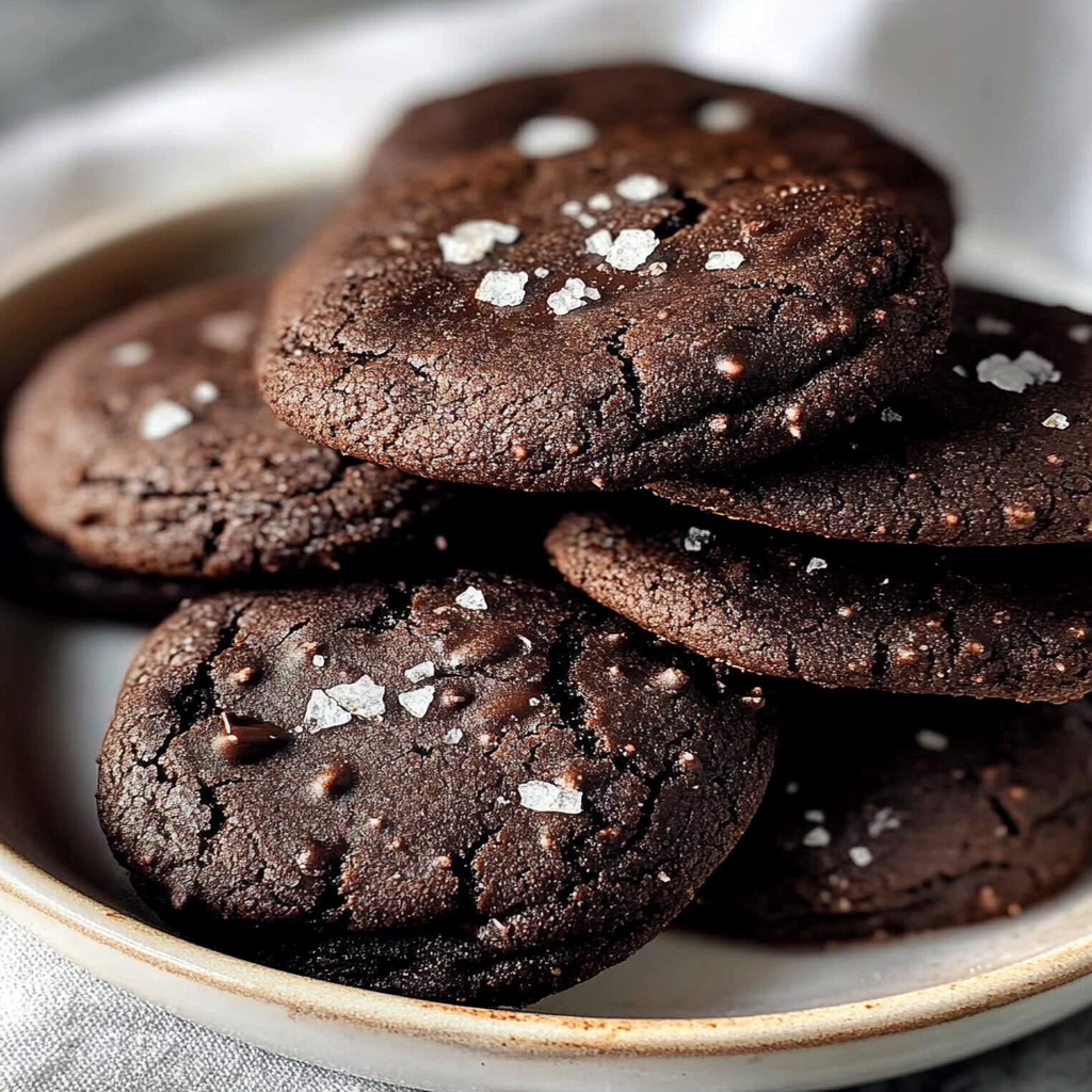 Dark Chocolate Sea Salt Cookies