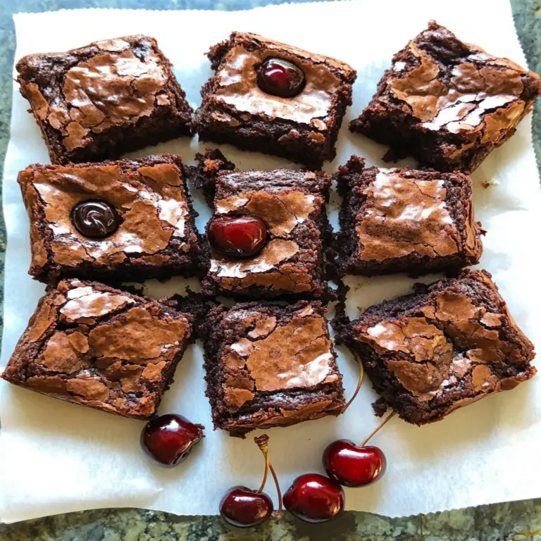 Fudgy Cherry Chocolate Brownies