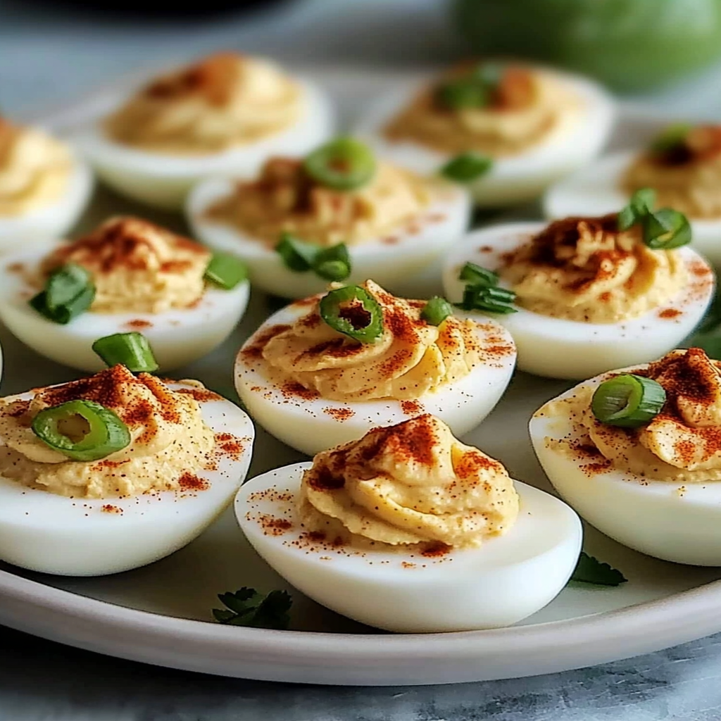 New Year Indian-Spiced Deviled Eggs
