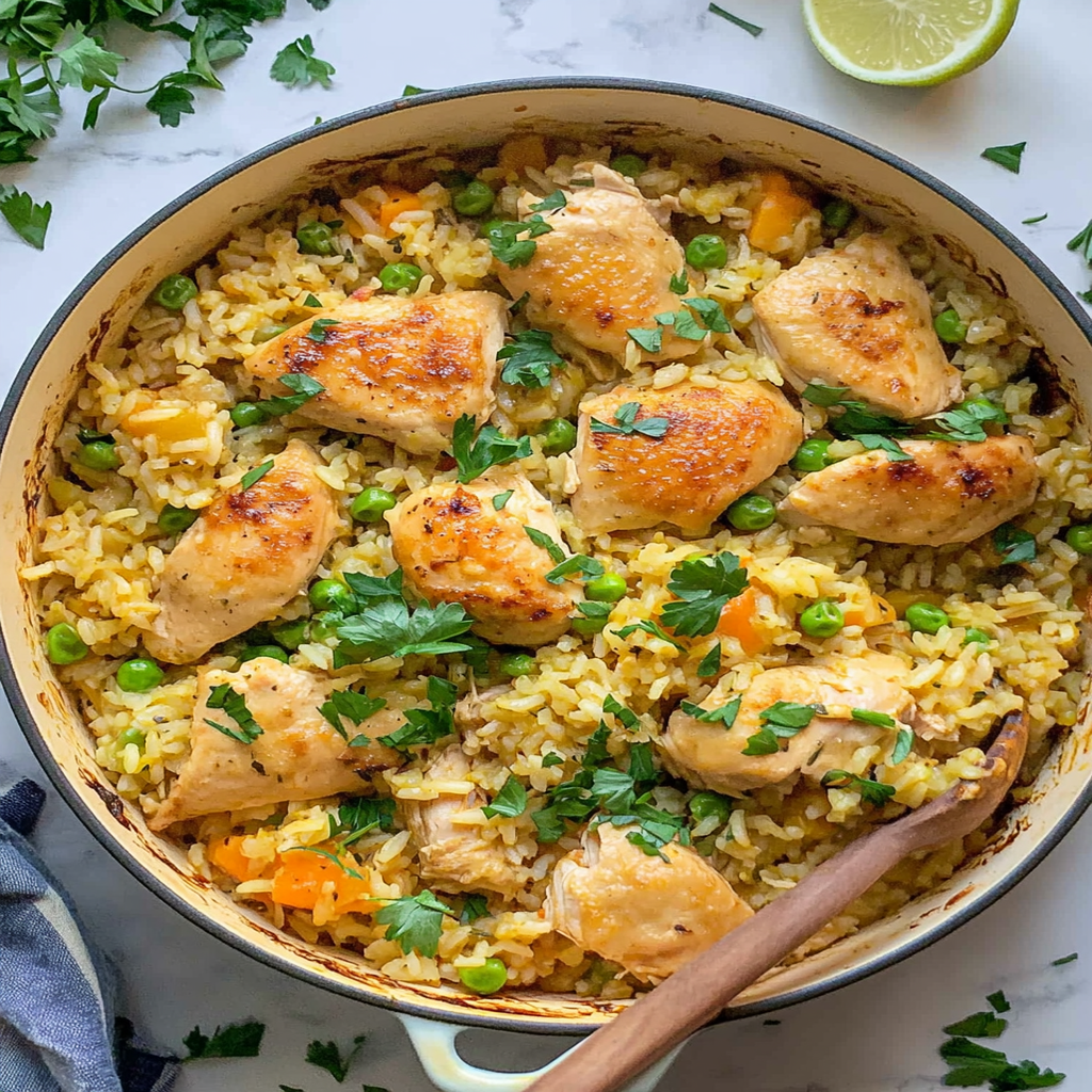 One Pot Chicken and Rice Casserole