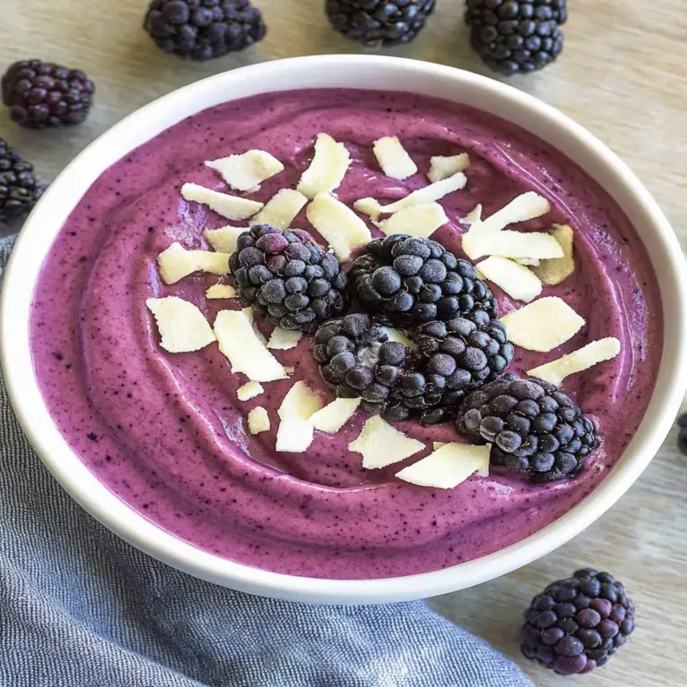 Blackberry Swirl Nice Cream Bowl