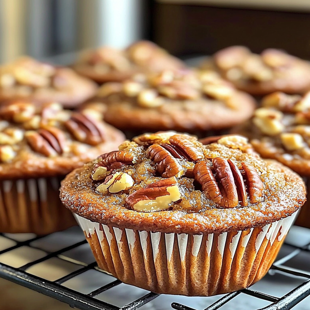 Brown Butter Pecan Pie Muffins