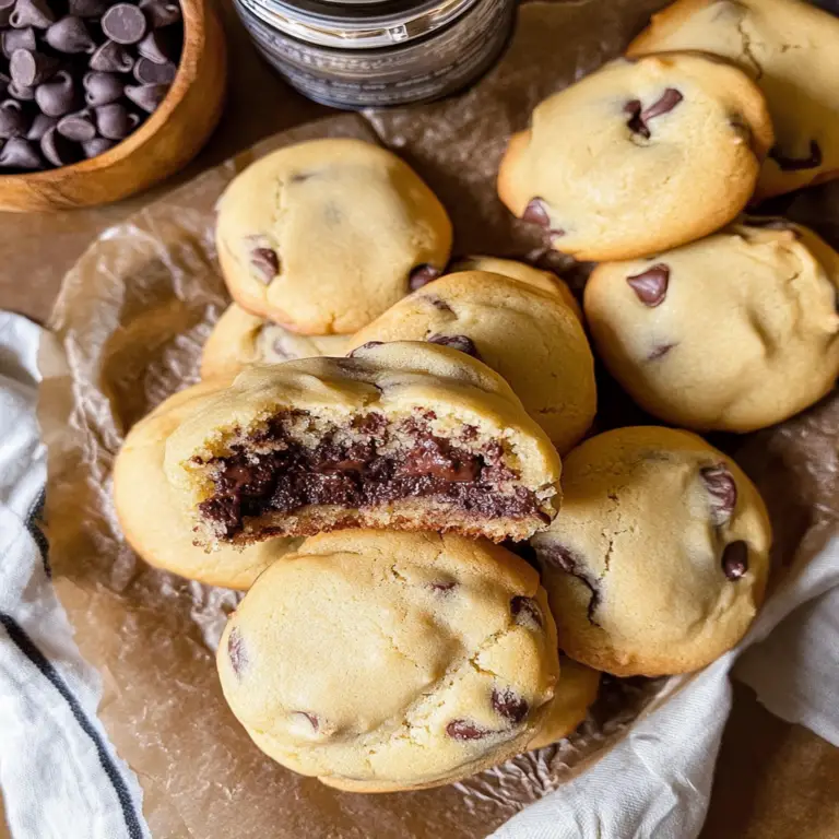 Brownie Batter Stuffed Chocolate Chip Cookies