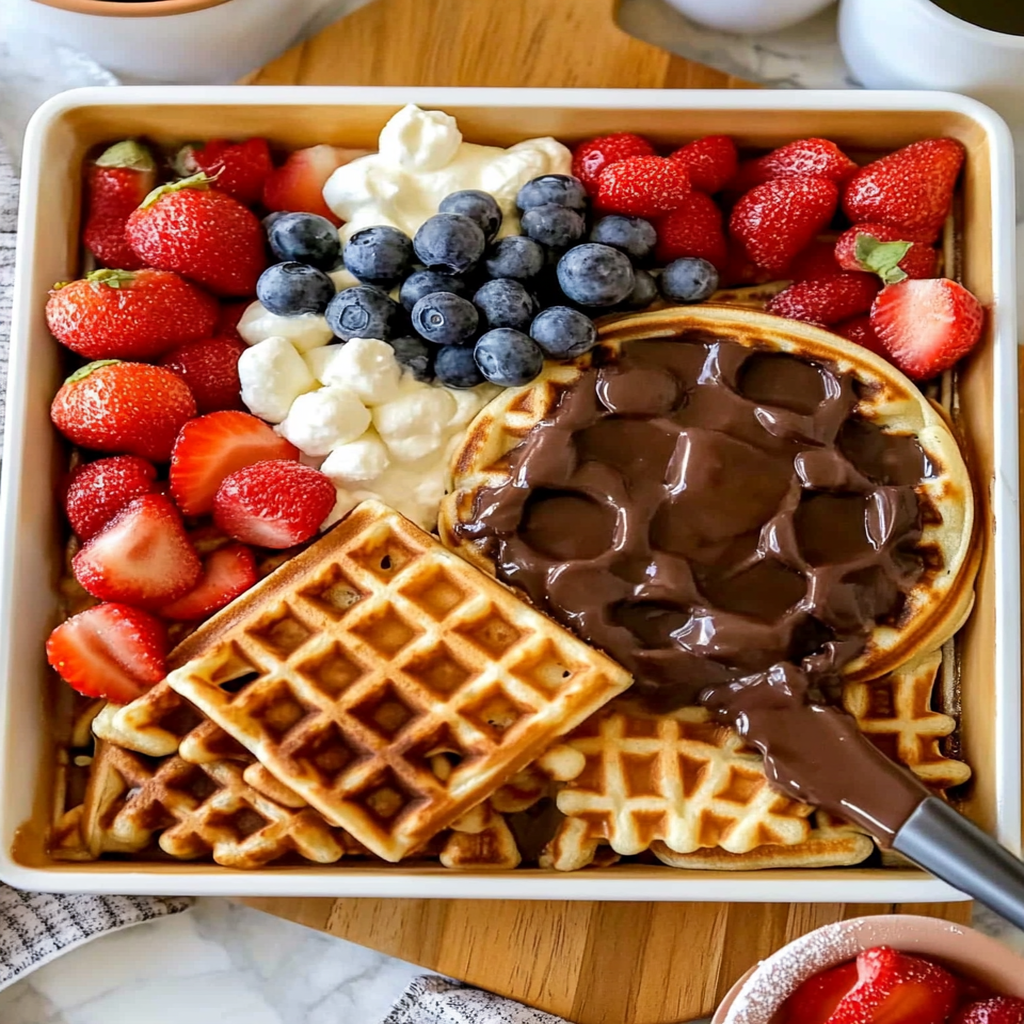 Brunch Waffle & Pancake Chocolate Fondue