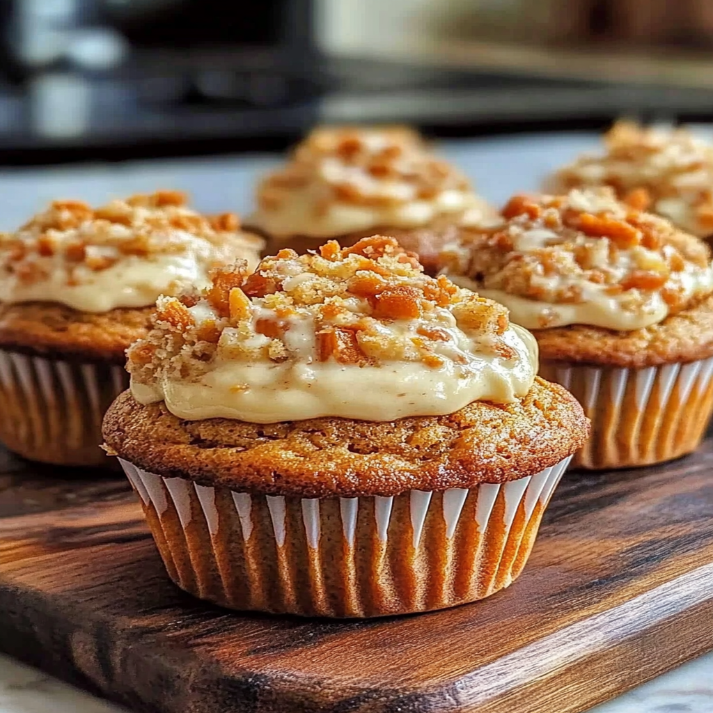 Carrot Cake Cream Cheese Muffins