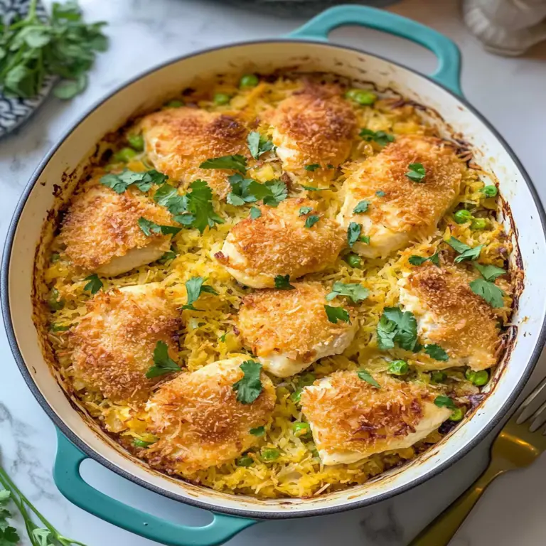 Crispy Coconut Chicken Casserole