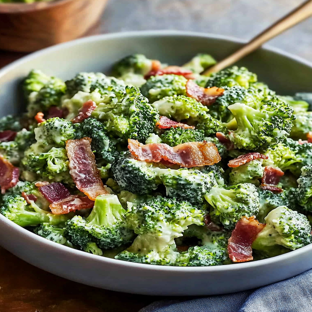 Keto Broccoli Salad with Bacon