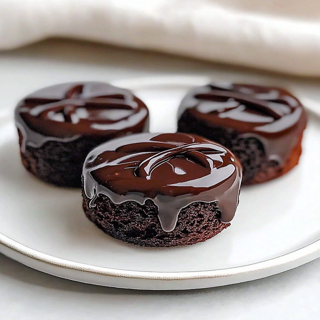 One-Bite Mini Chocolate Fudge Cakes