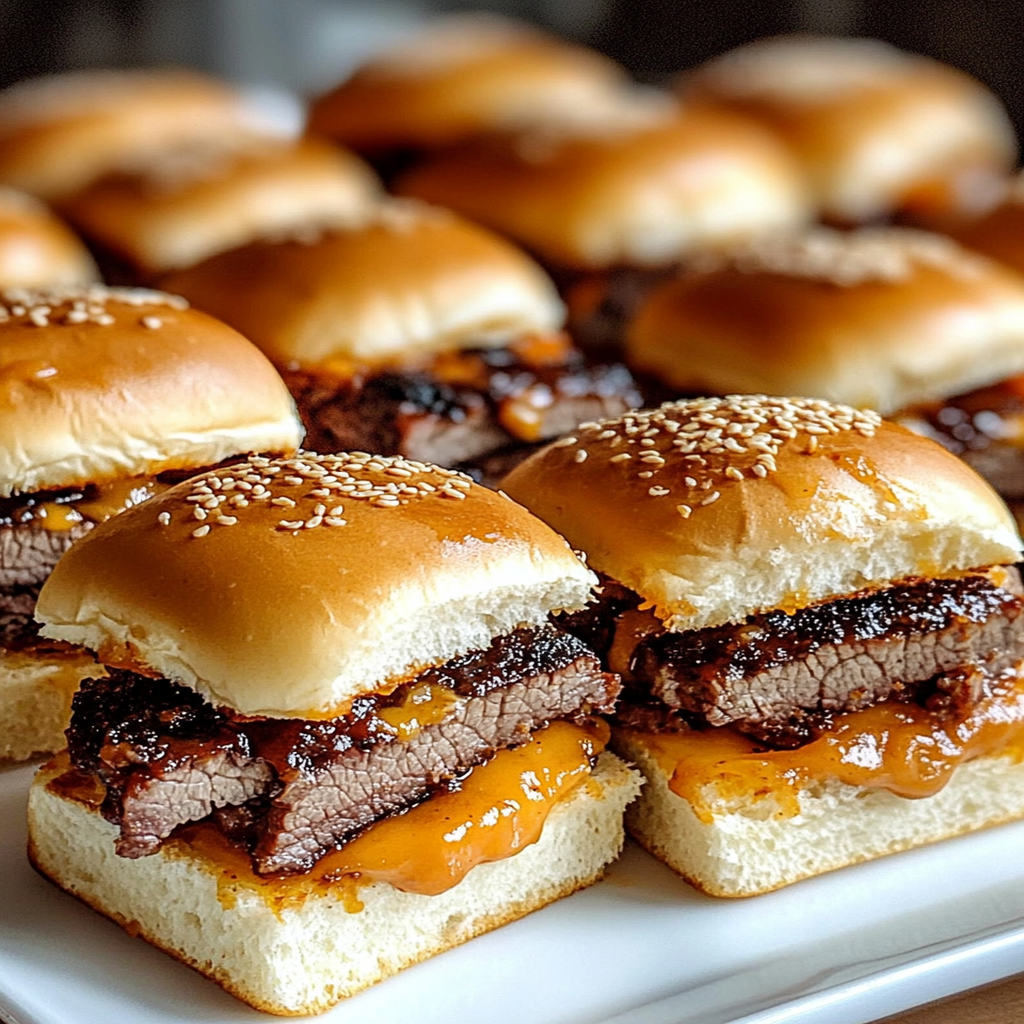 Orange BBQ Brisket Sliders