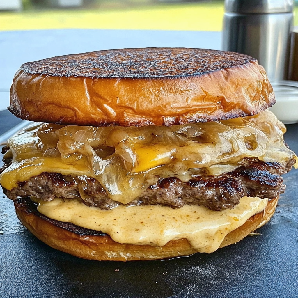 Patty Melt Griddle Burgers