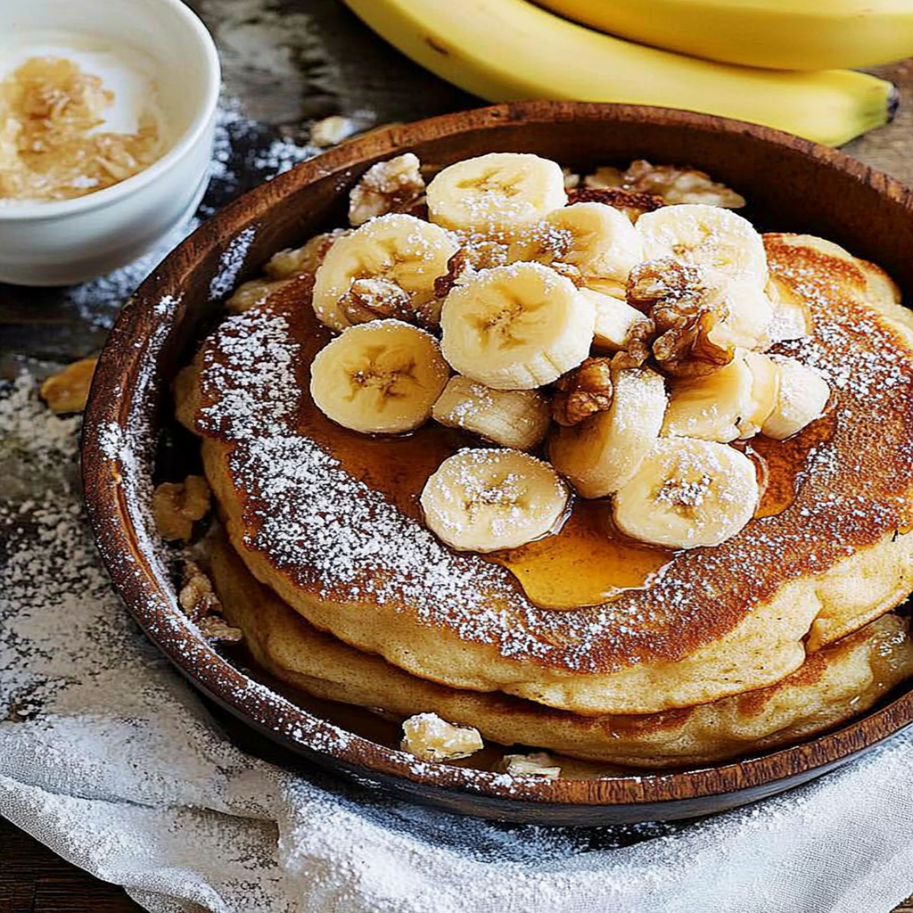 Puffed Pancake with Bananas
