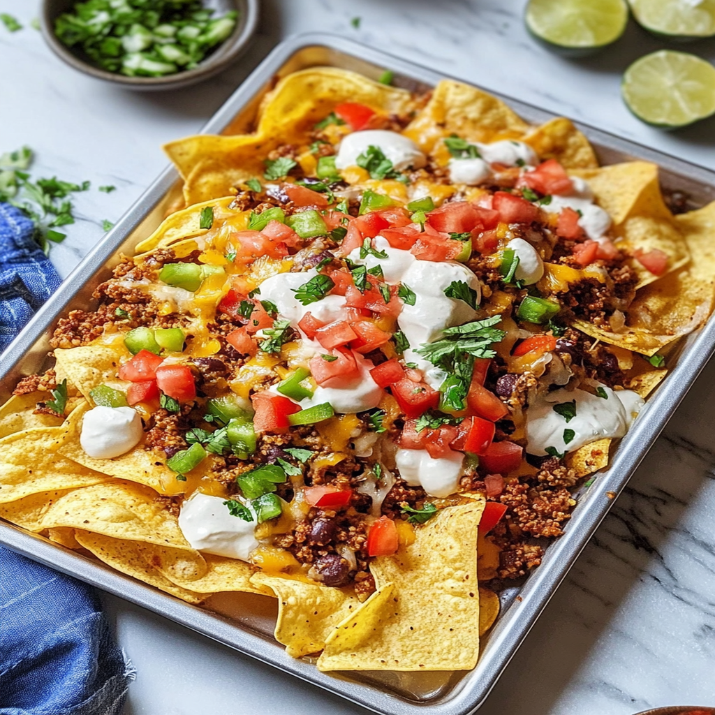 Supreme Loaded Super Bowl Party Nachos
