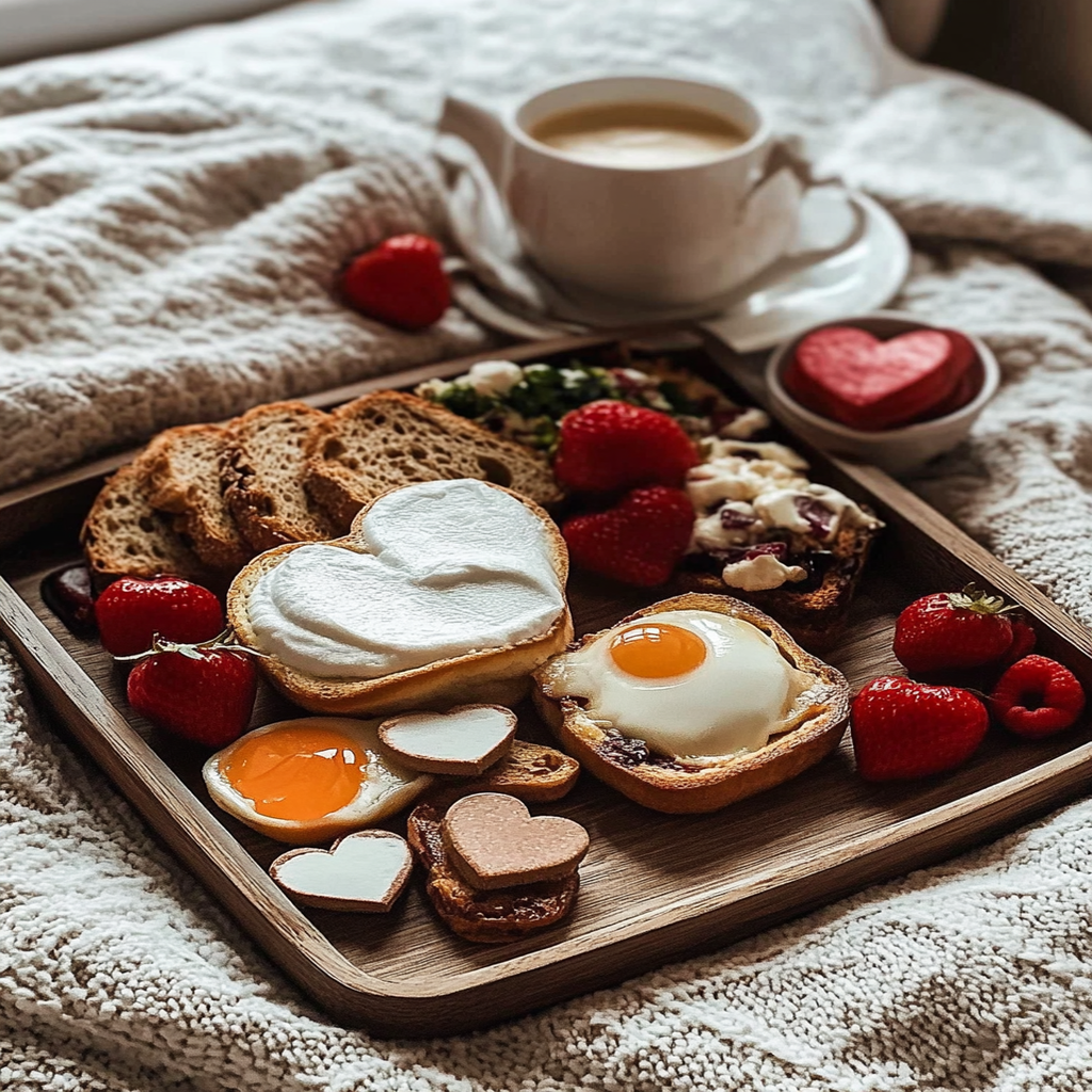 Valentine Breakfast in Bed