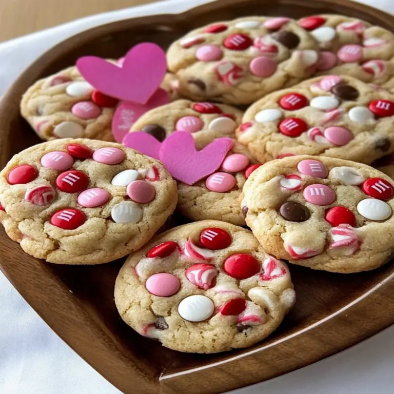 Valentine M&M Cookies