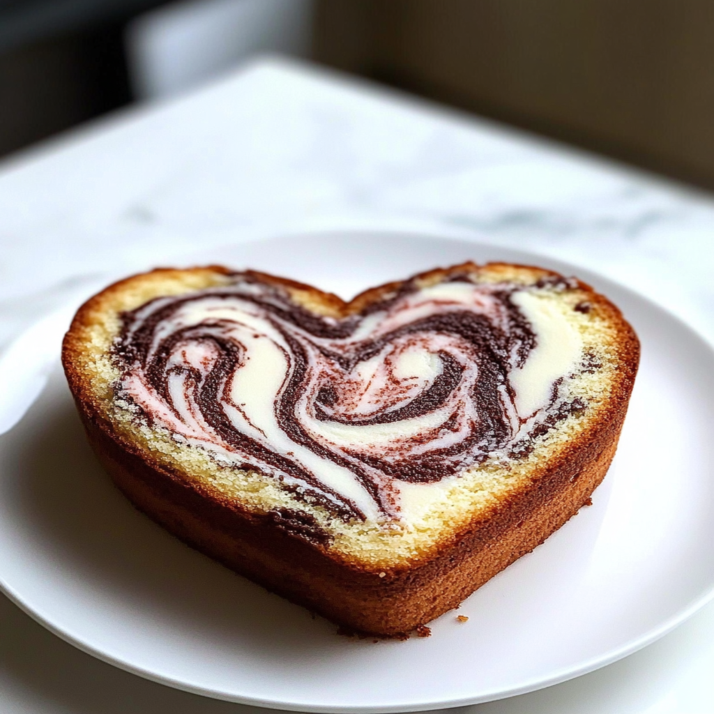 Valentine Marble Heart Cake