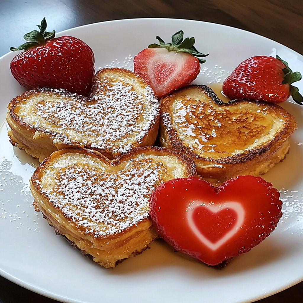 Valentine Stuffed French Toast