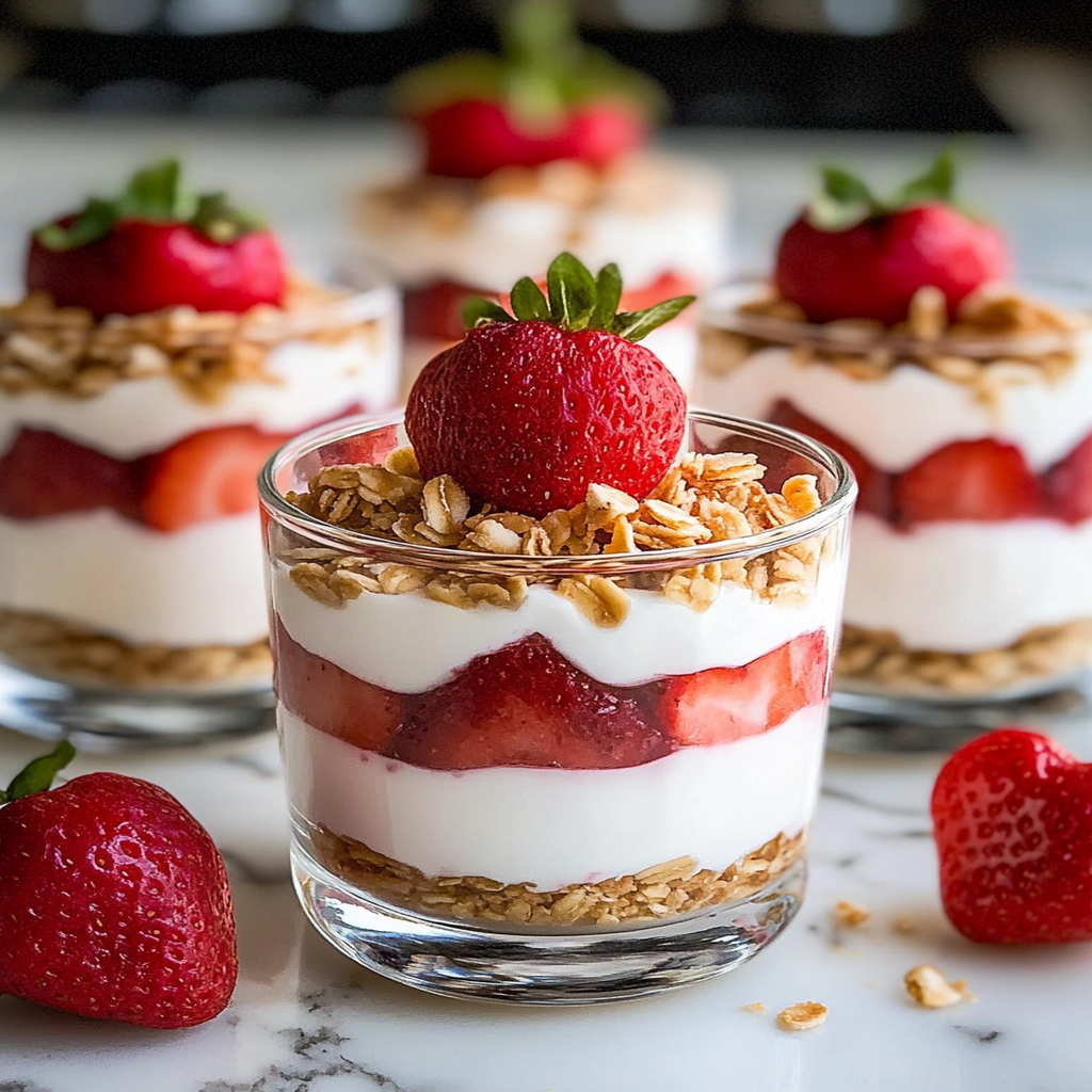 Valentine Yogurt Parfait Cups