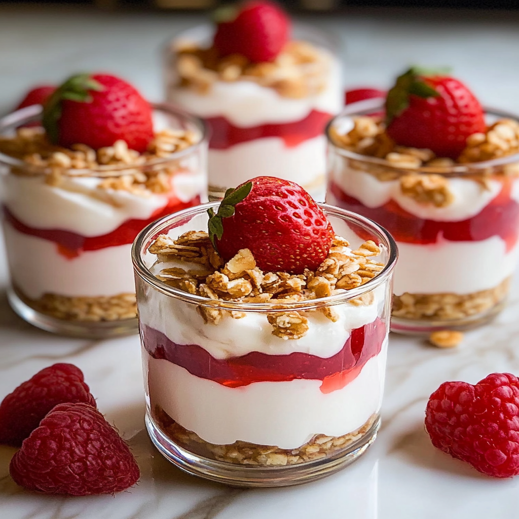 Valentine Yogurt Parfait Cups