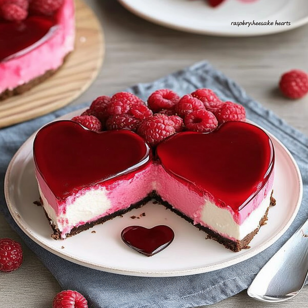 Raspberry Cheesecake Hearts