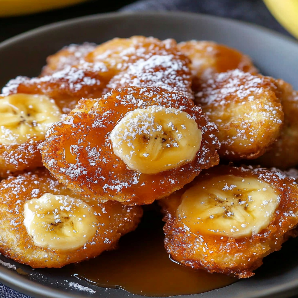 Banana and Coconut Caramel Fritters