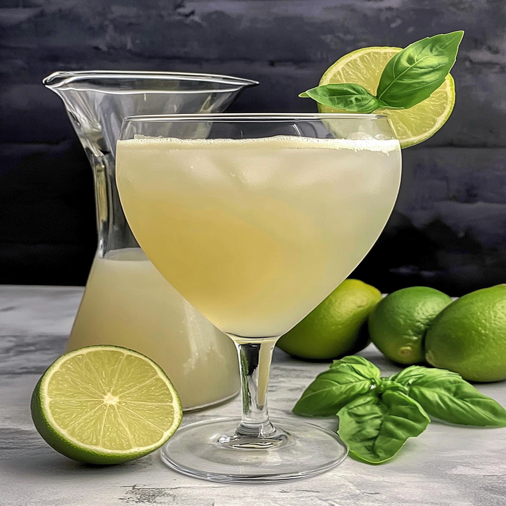 Basil Lime Gimlet