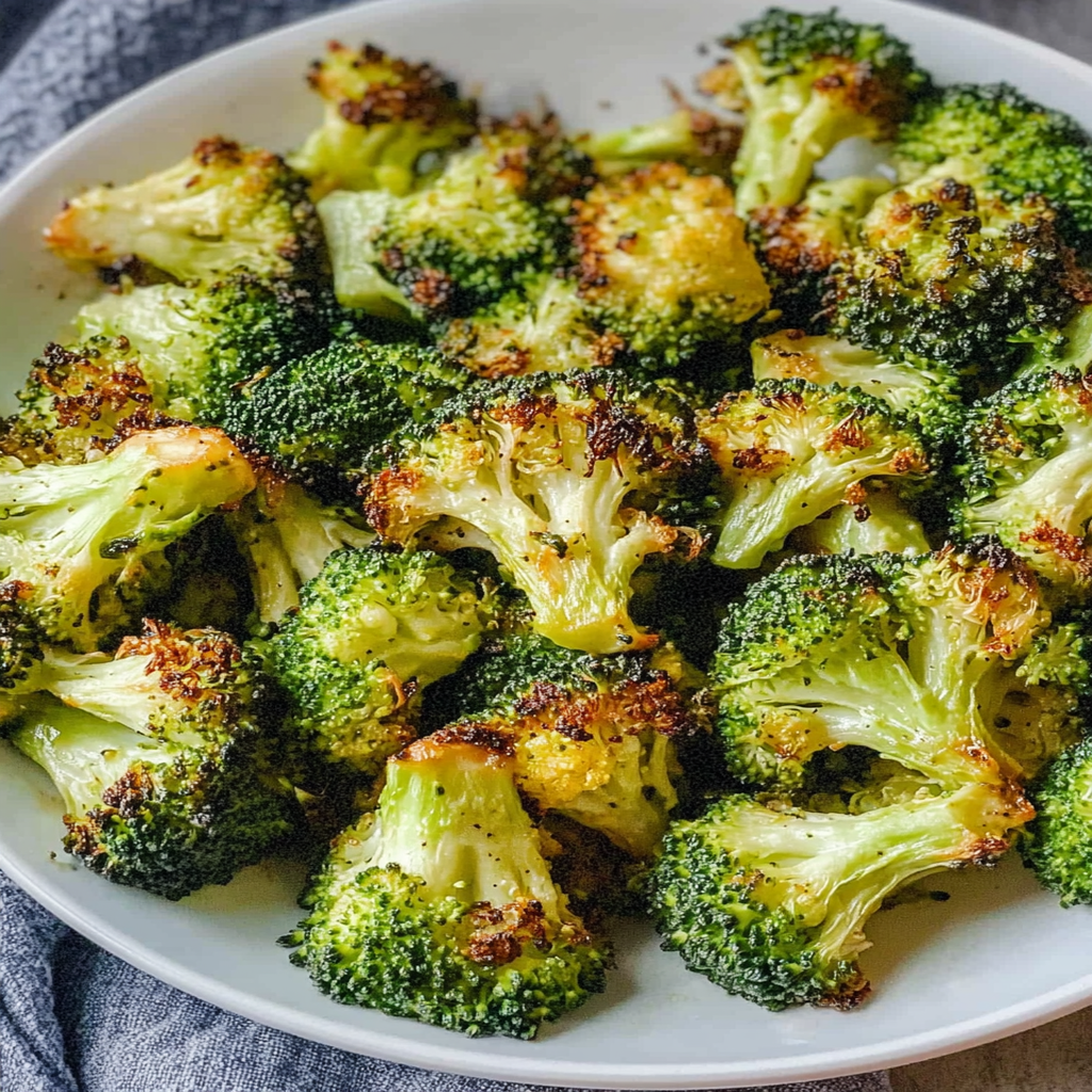 Spicy Roasted Broccoli Florets