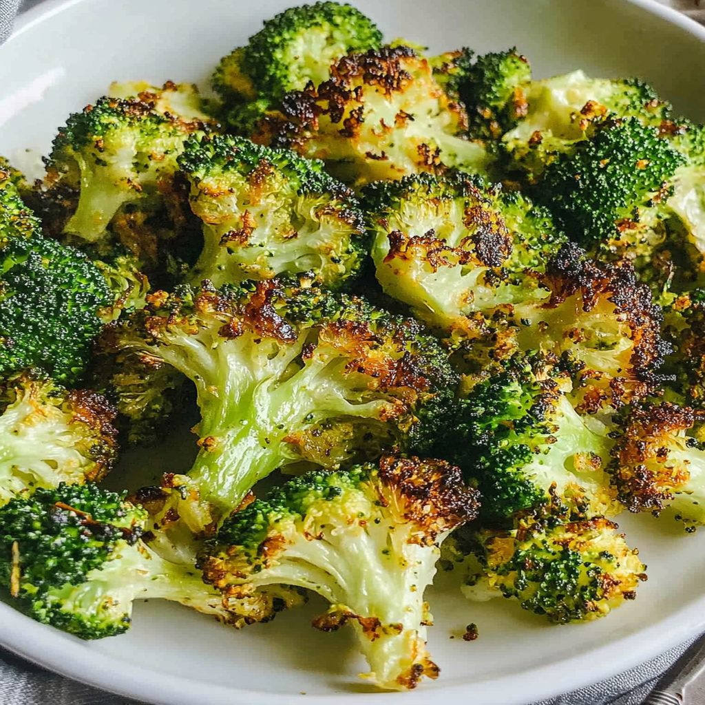 Spicy Roasted Broccoli Florets