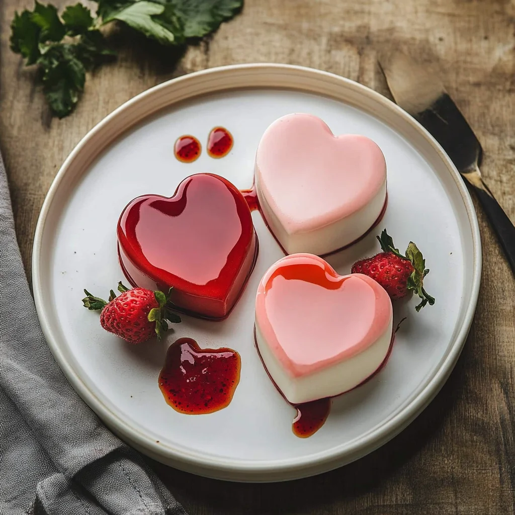 Valentine Panna Cotta Hearts: Sweet & Romantic Treats - Family Recipe World