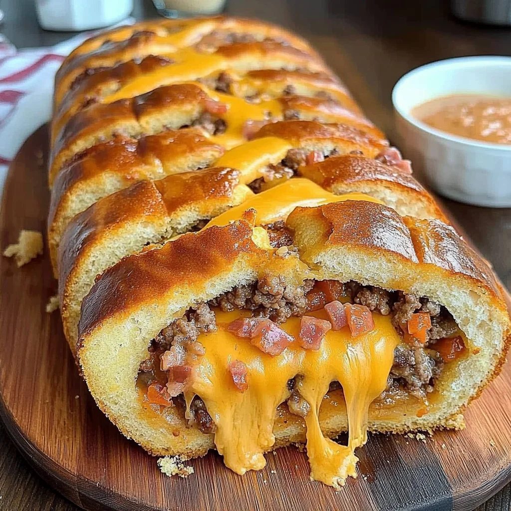 Cheeseburger Garbage Bread: Gooey and Irresistible Delight - Family ...