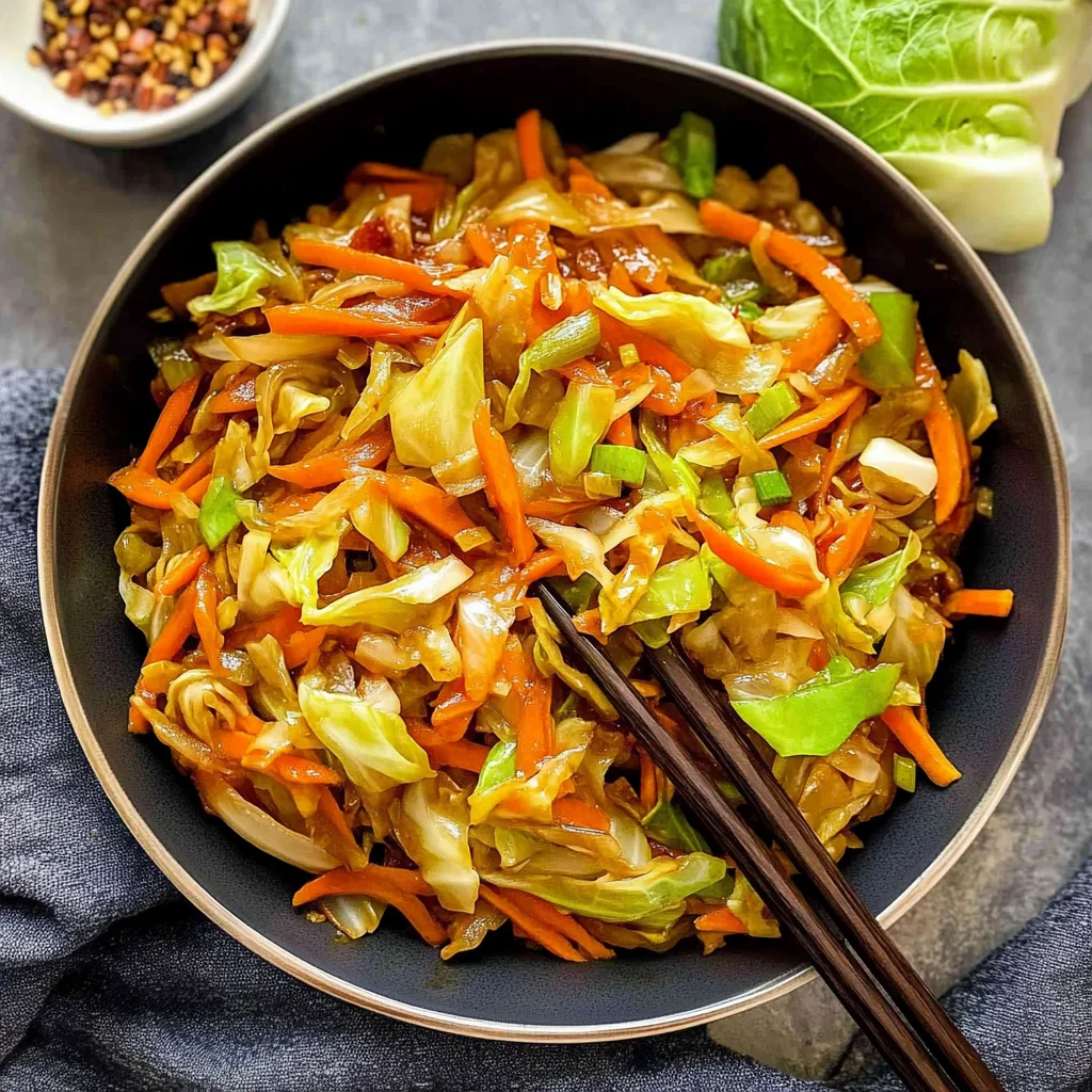 Chinese Carrot Cabbage Stir-Fry: Flavorful and Crisp - Family Recipe World