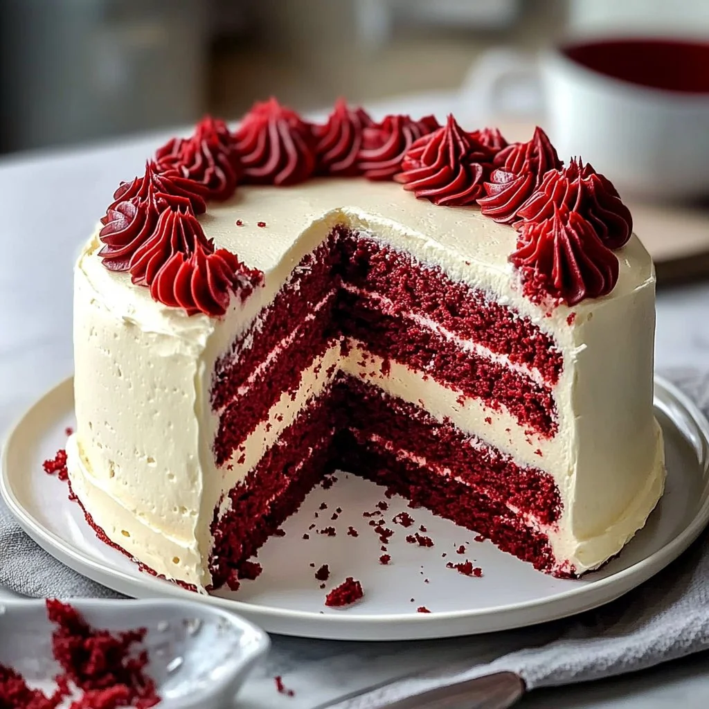 Red Velvet Cake with Cream Cheese Frosting: Irresistibly ... - Family ...